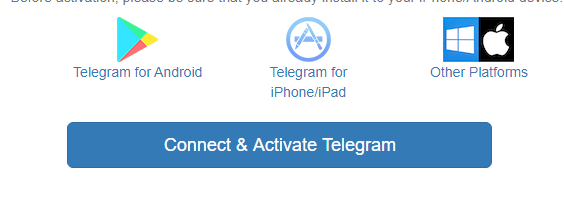 Telegram messenger activation | Effective Tours Knowledge Base